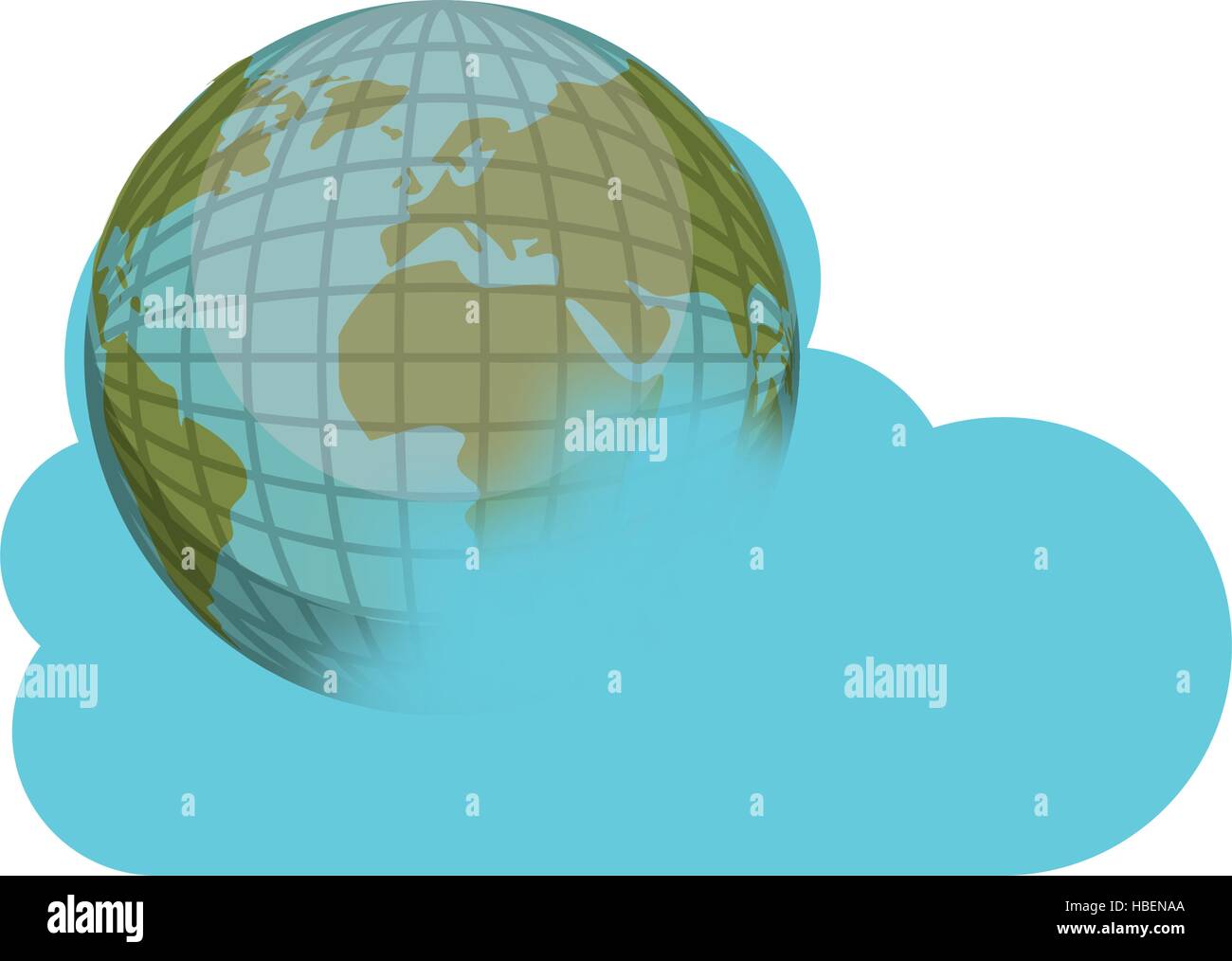 Planet and cloud computing design Stock Vector Image & Art - Alamy