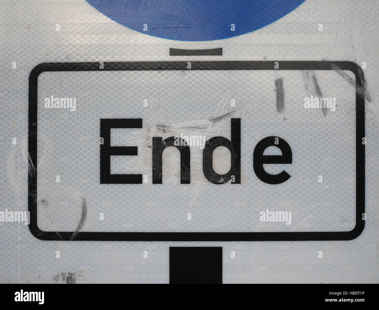 Ende sign in Berlin Stock Photo - Alamy