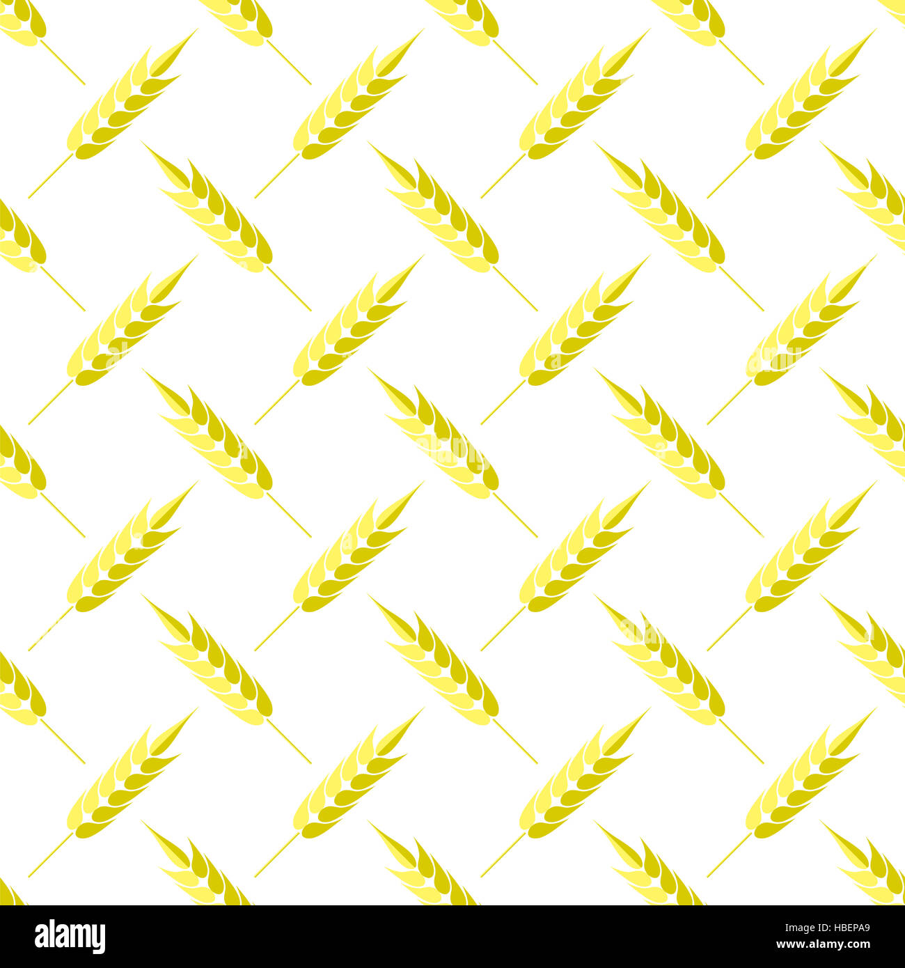 Seamless Wheat Pattern. Set of Ears Stock Photo - Alamy