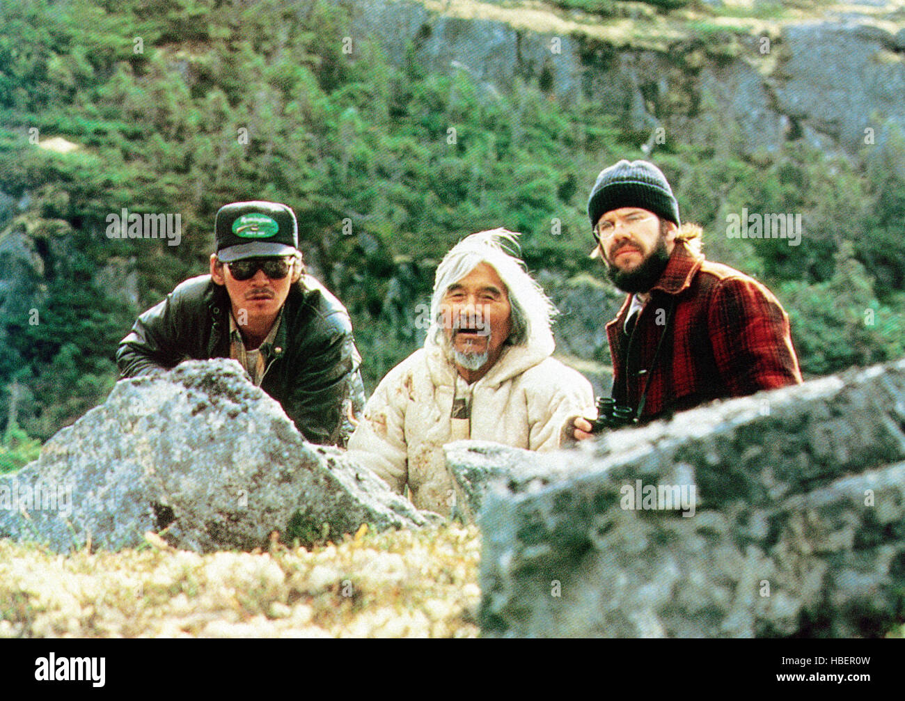 NEVER CRY WOLF, from left: Samson Jorah, Zachary Ittimangnaq, Charles ...