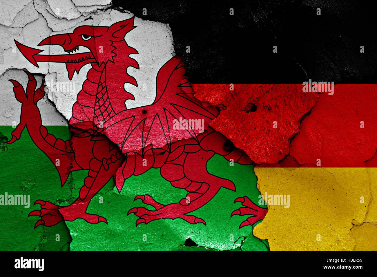 Germany wales flag hi-res stock photography and images - Alamy