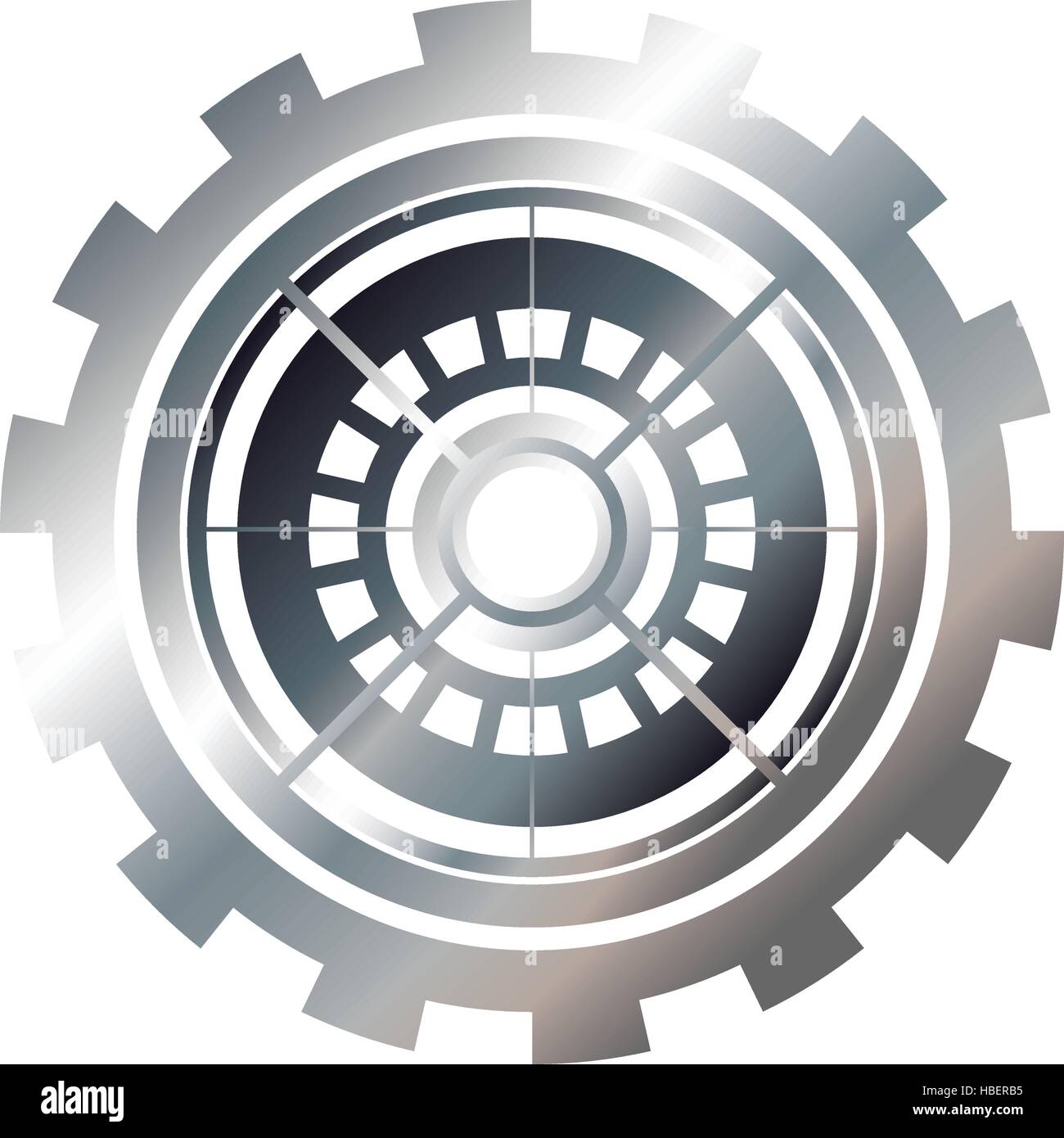 Gear icon. Cog circle wheel machine part and technology theme. Isolated ...
