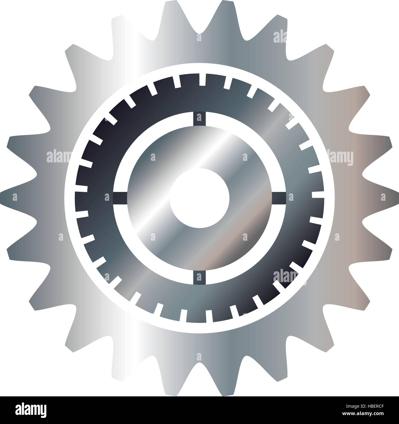 Gear icon. Cog circle wheel machine part and technology theme. Isolated ...