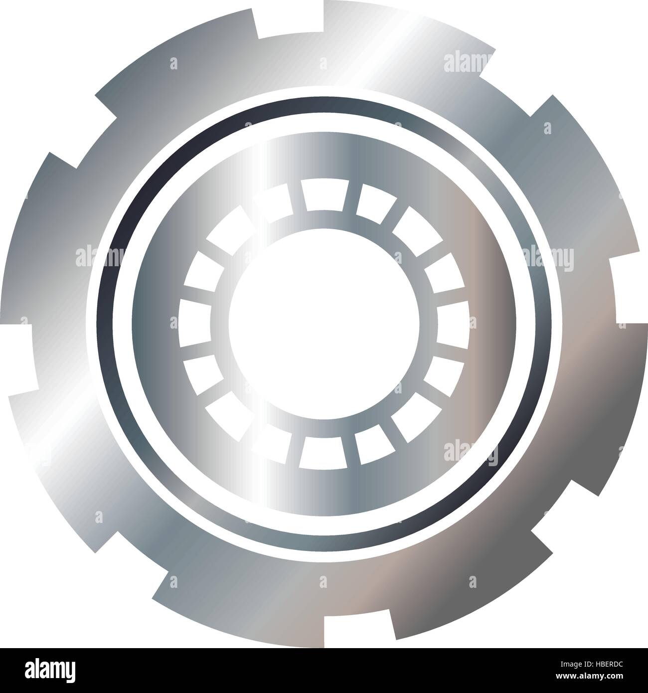 Gear icon. Cog circle wheel machine part and technology theme. Isolated ...