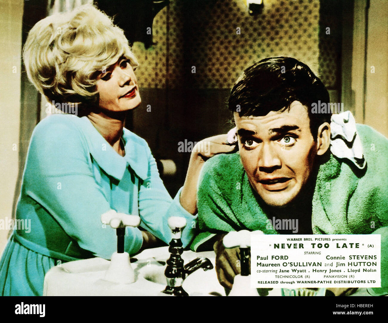 NEVER TOO LATE, from left: Connie Stevens, Jim Hutton, 1965 Stock Photo ...