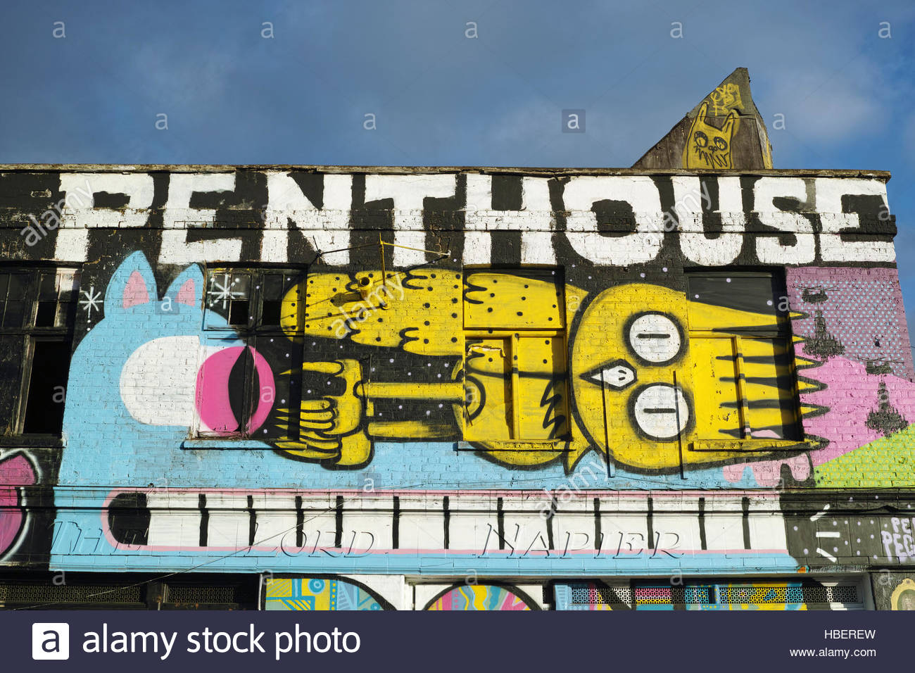 Graffiti And Street Art In Hackney Wick High Resolution Stock ...