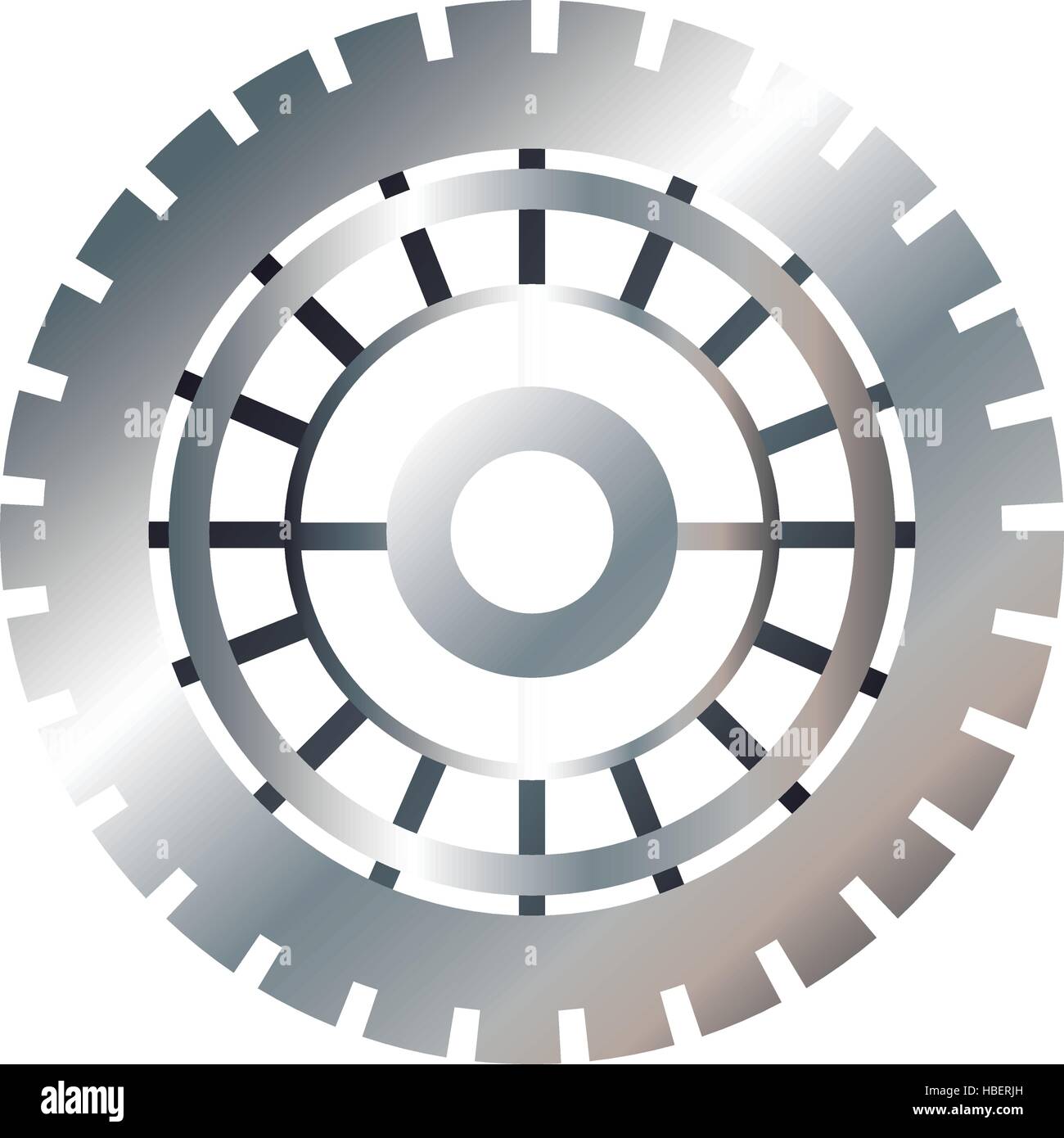 Gear icon. Cog circle wheel machine part and technology theme. Isolated ...