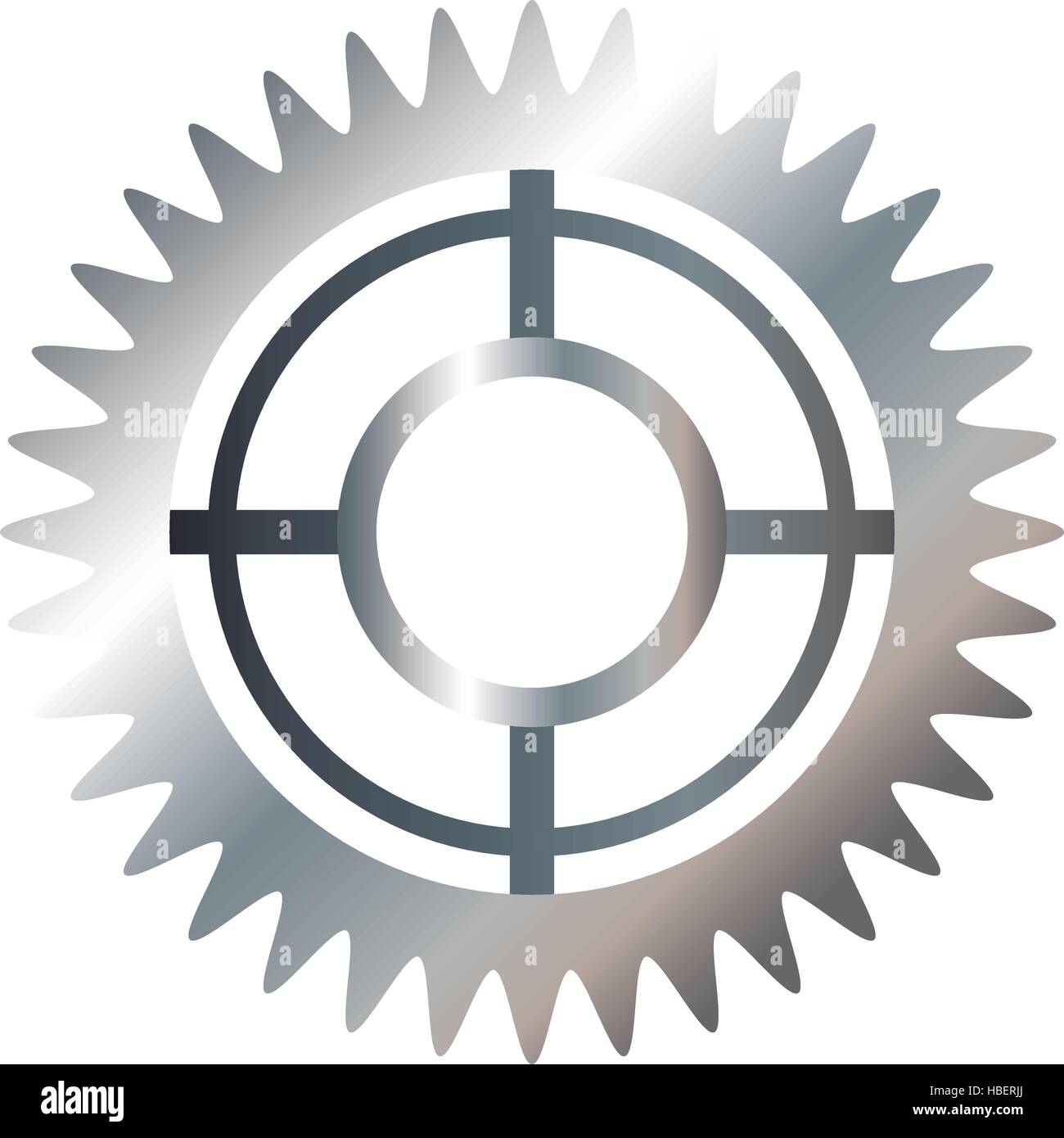 Gear icon. Cog circle wheel machine part and technology theme. Isolated ...