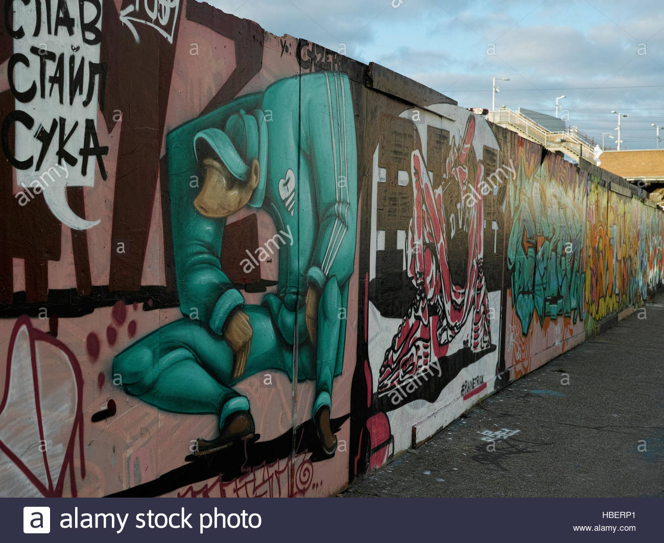Graffiti And Street Art In Hackney Wick High Resolution Stock ...