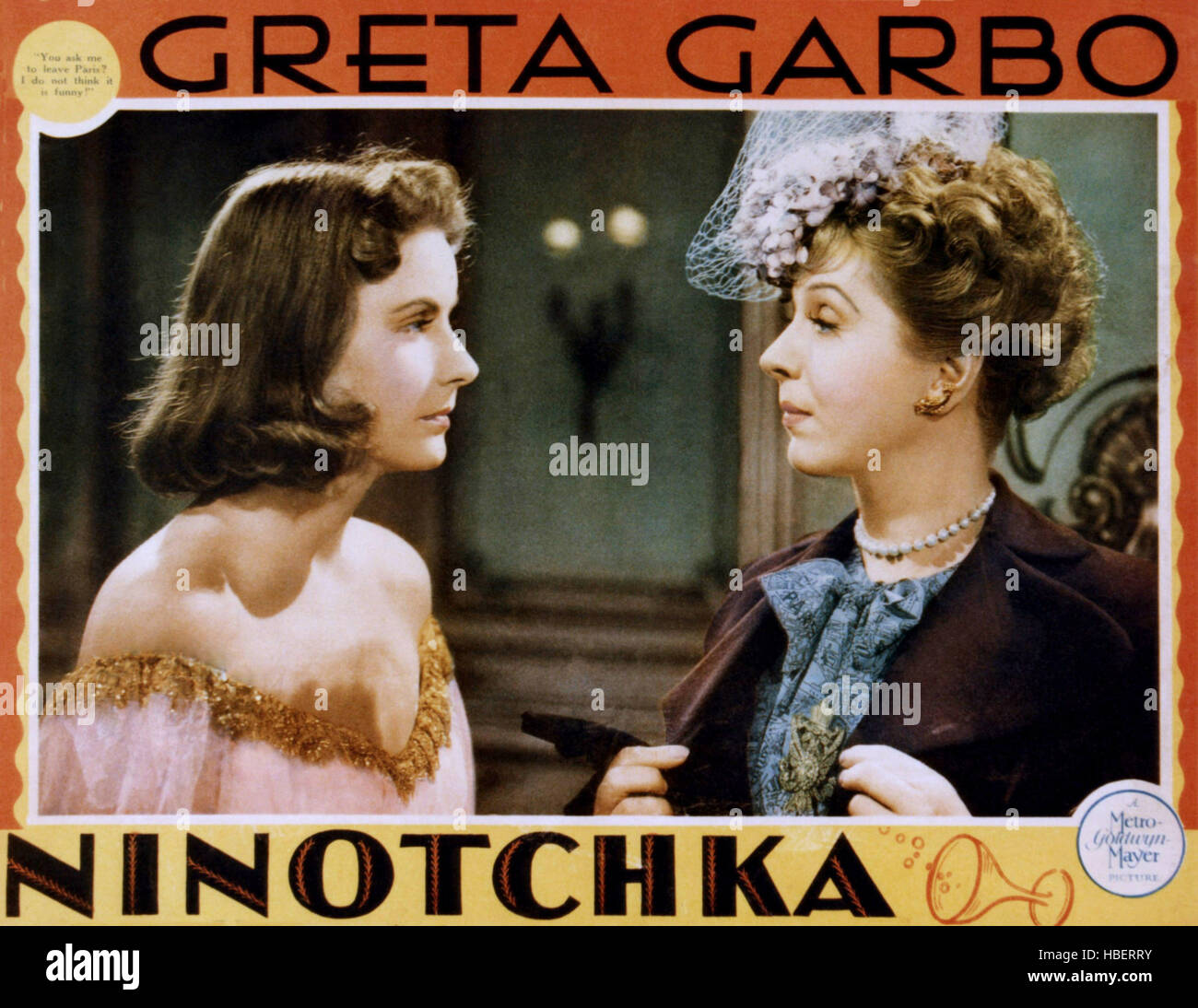 NINOTCHKA, Greta Garbo, Ina Claire, 1939 Stock Photo - Alamy