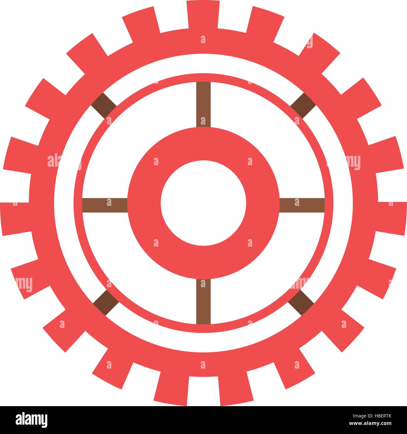 Gear icon. Cog circle wheel machine part and technology theme. Isolated ...