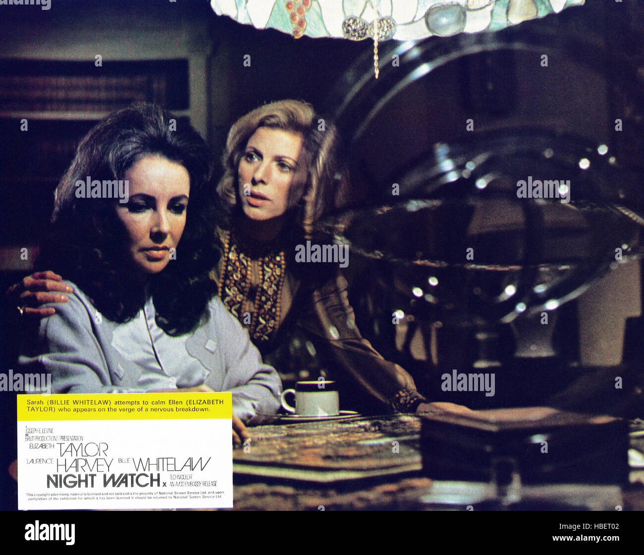 NIGHT WATCH, from left: Elizabeth Taylor, Billie Whitelaw, 1973 Stock ...