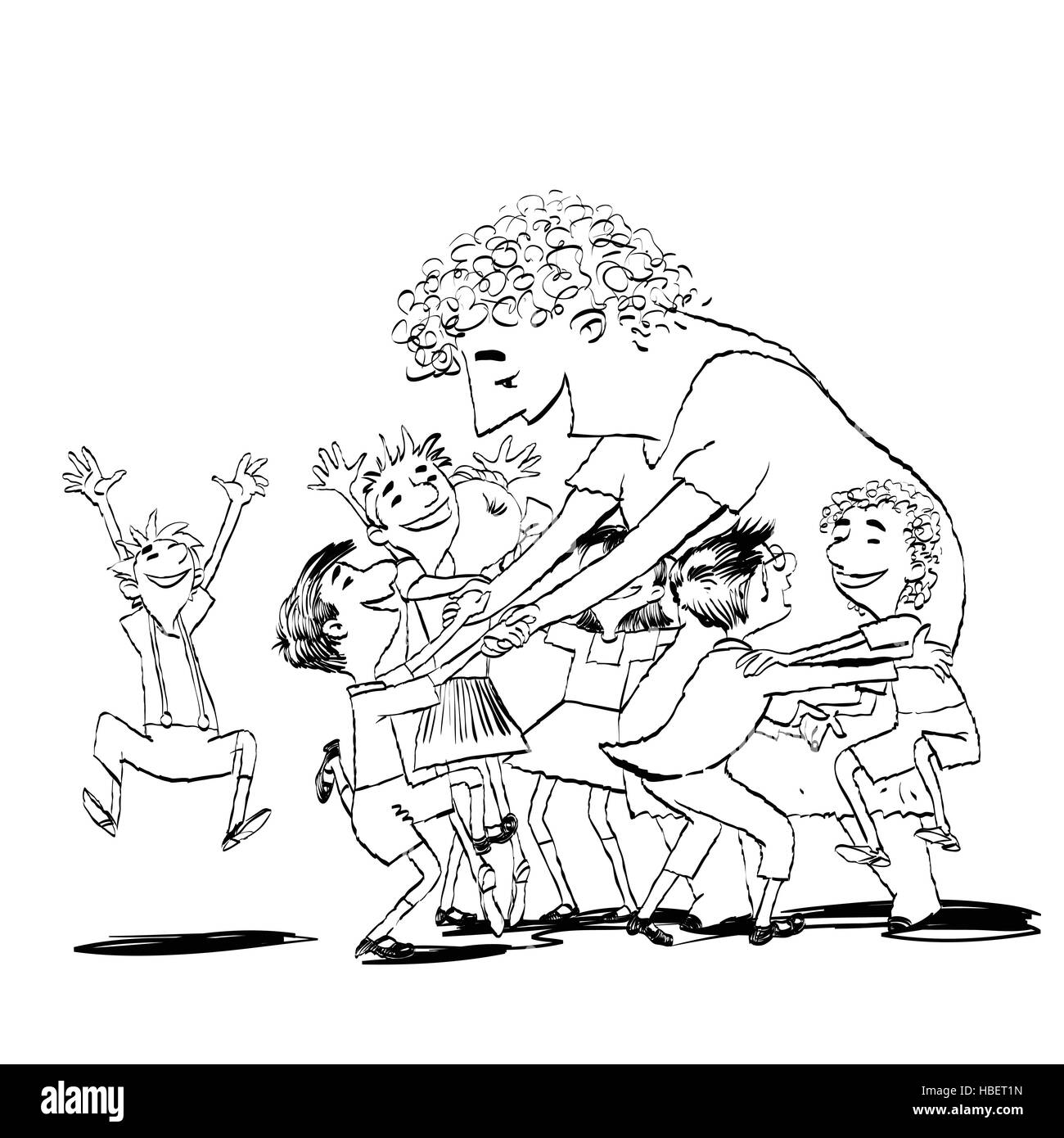 Teacher group of people Stock Vector Images - Alamy