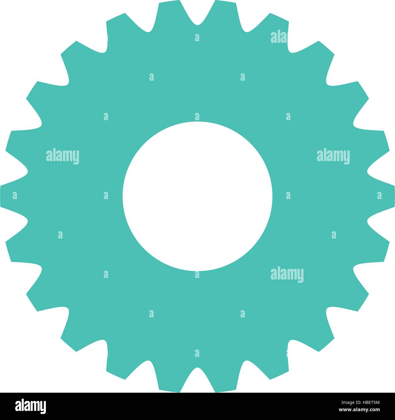Gear icon. Cog circle wheel machine part and technology theme. Isolated ...