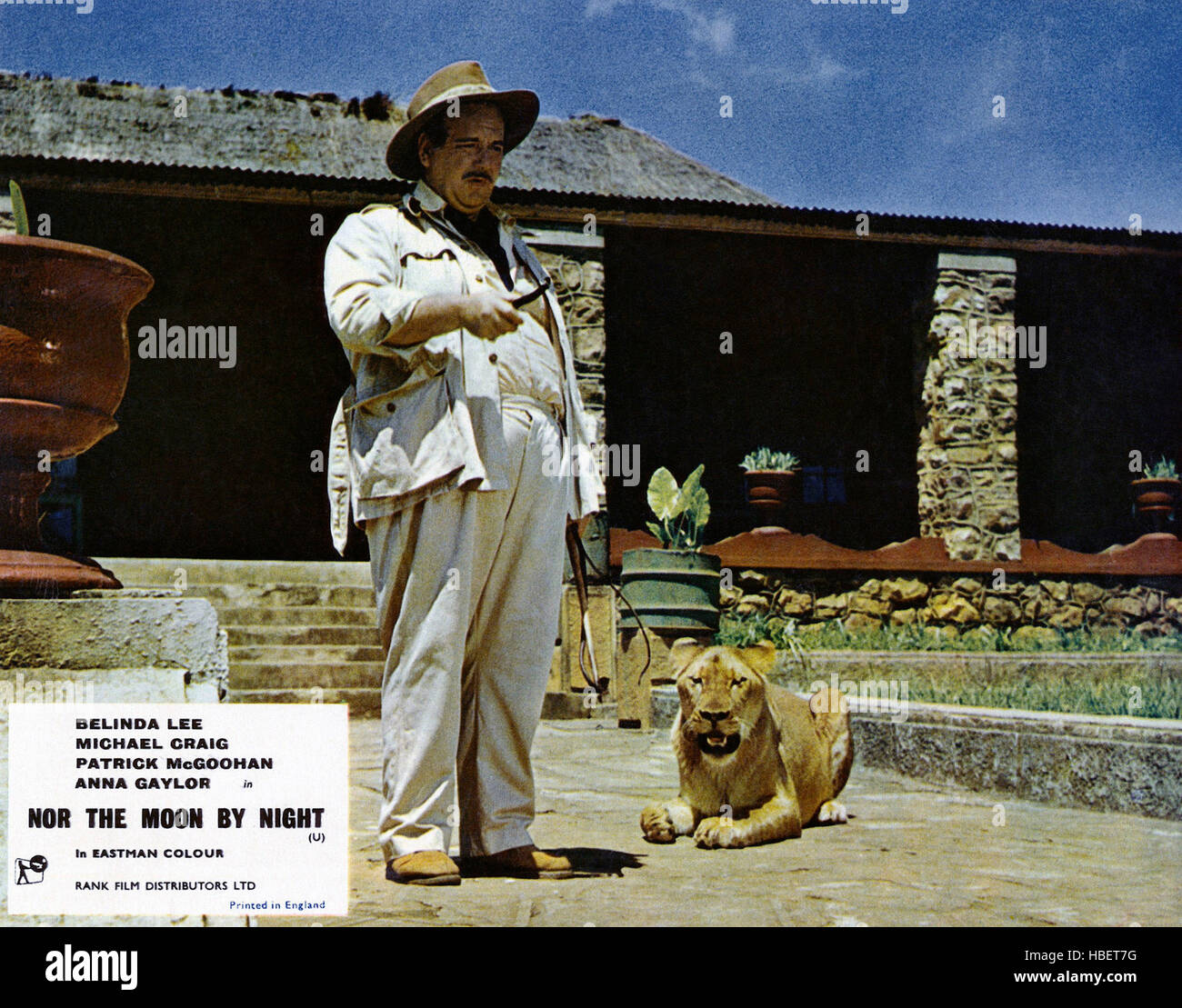 NOR THE MOON BY NIGHT, (aka ELEPHANT GUN), Eric Pohlmann, 1958 Stock ...