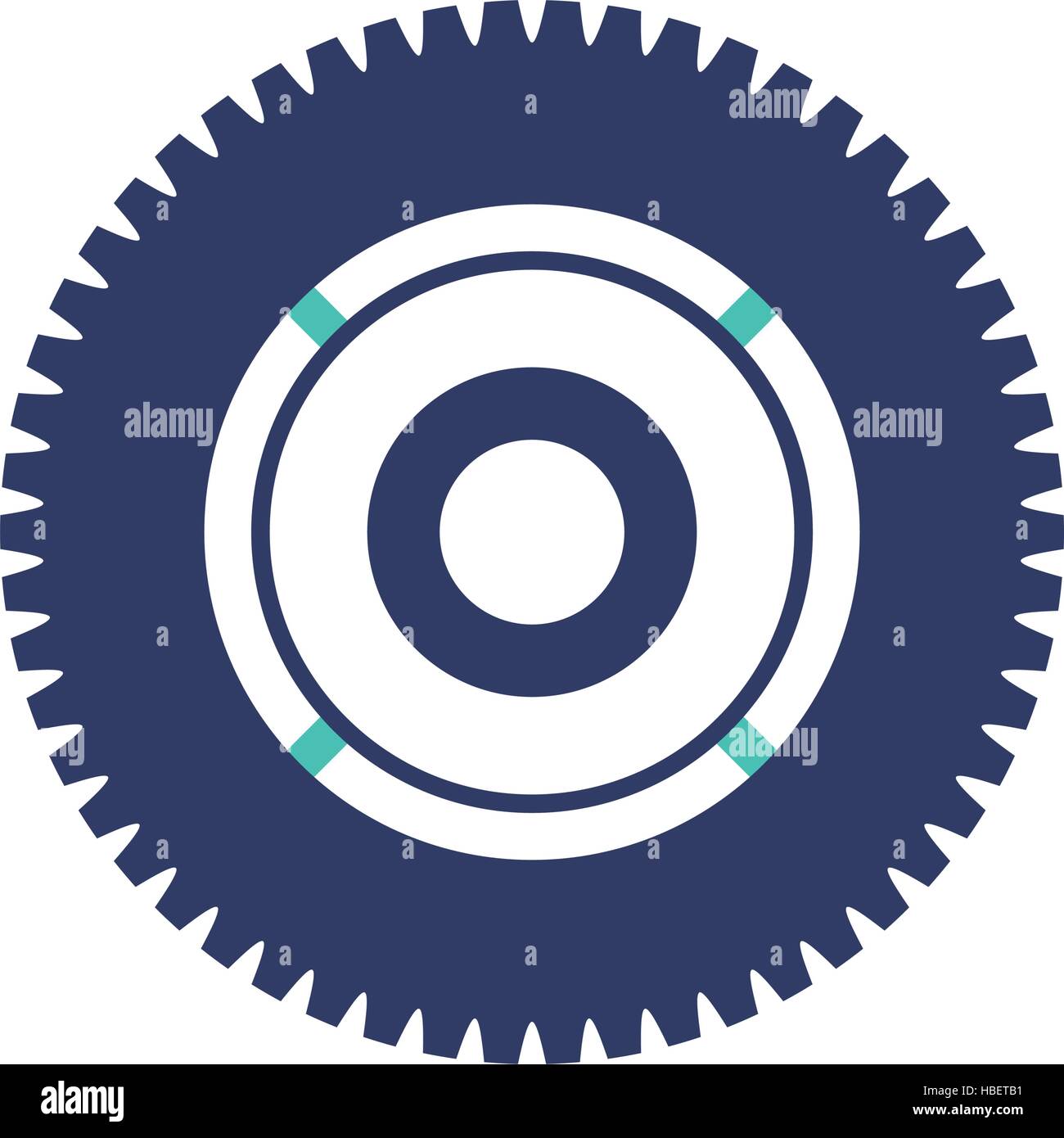 Gear icon. Cog circle wheel machine part and technology theme. Isolated ...