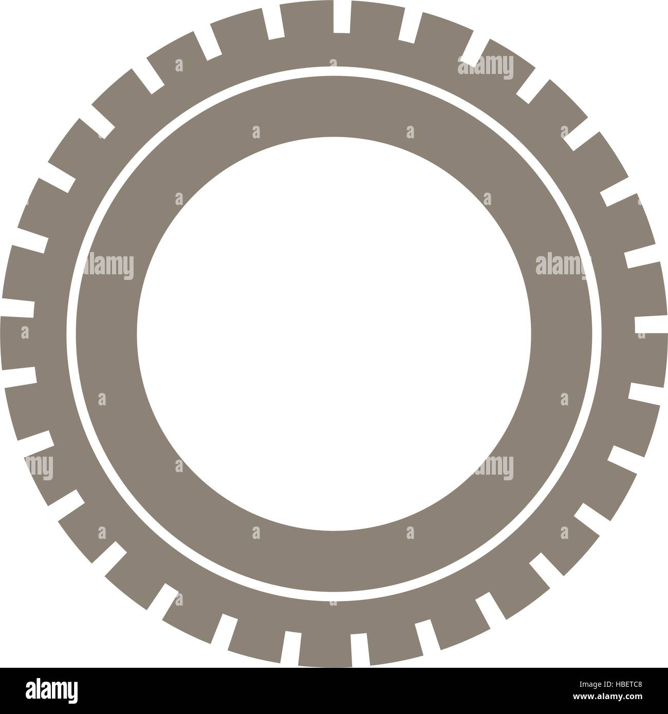 Gear icon. Cog circle wheel machine part and technology theme. Isolated ...