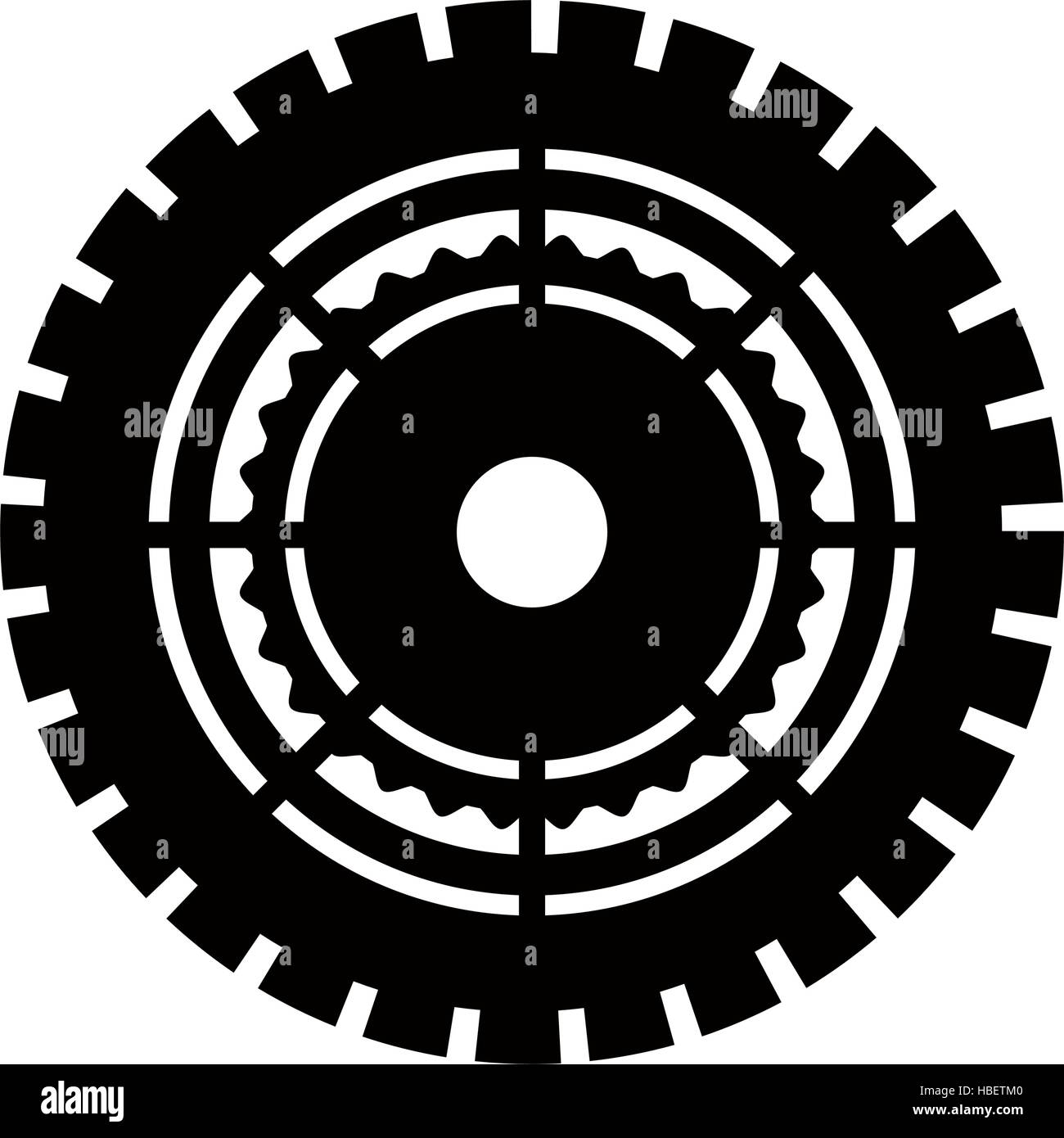 Gear icon. Cog circle wheel machine part and technology theme. Isolated ...