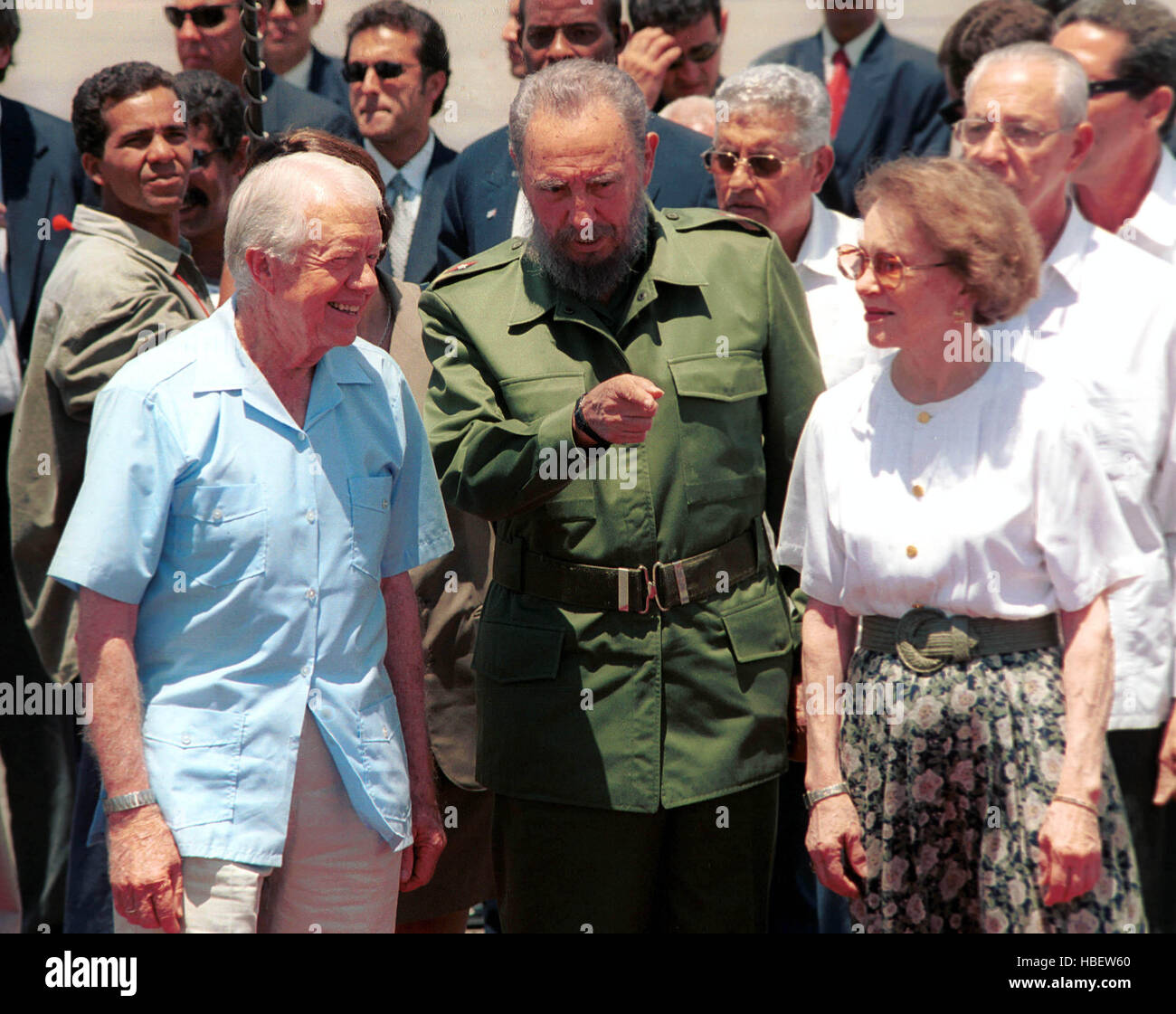 Photo File/The former President of U.S. Jimmy Carter (L) ,Cuban ...