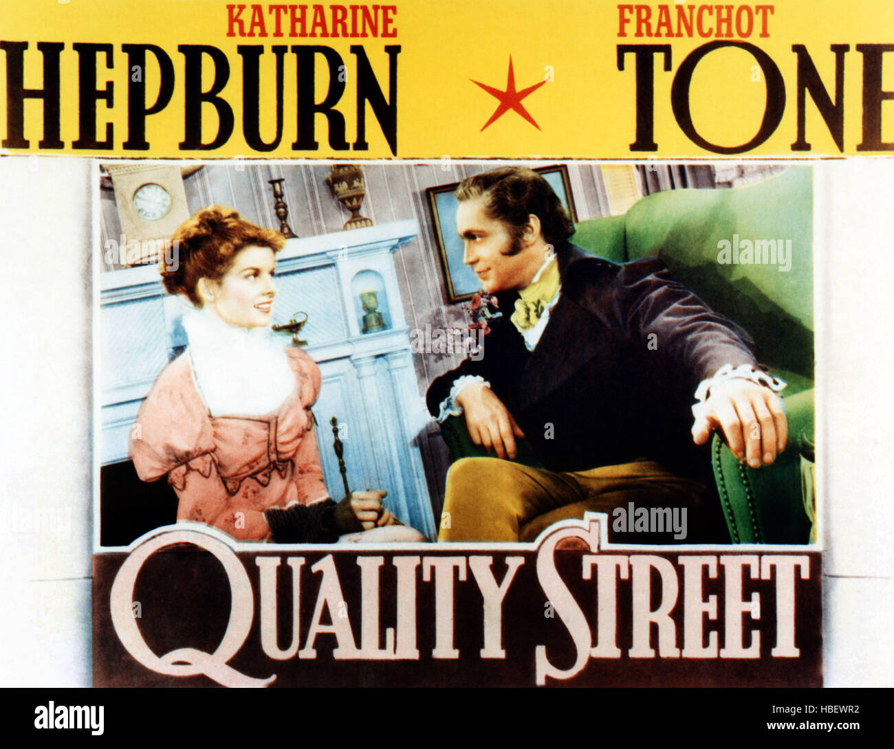 QUALITY STREET, from left: Katharine Hepburn, Franchot Tone, 1937 Stock ...