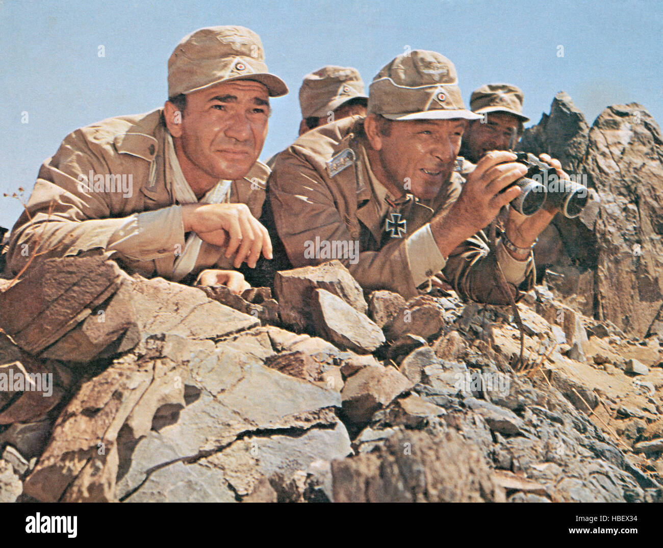 RAID ON ROMMEL, John Colicos, Richard Burton, 1971 Stock Photo - Alamy