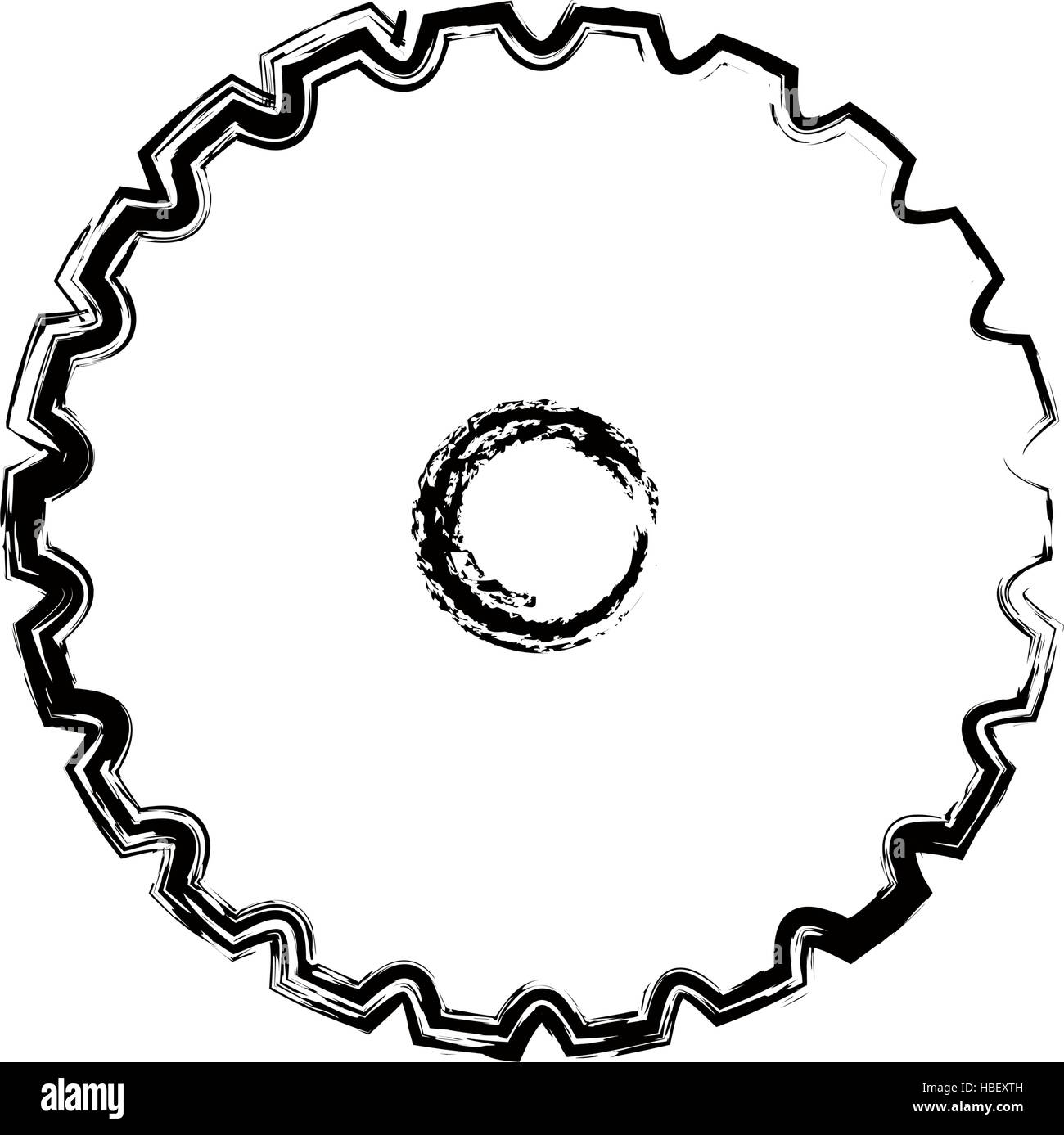 Gear icon. Cog circle wheel machine part and technology theme. Isolated ...