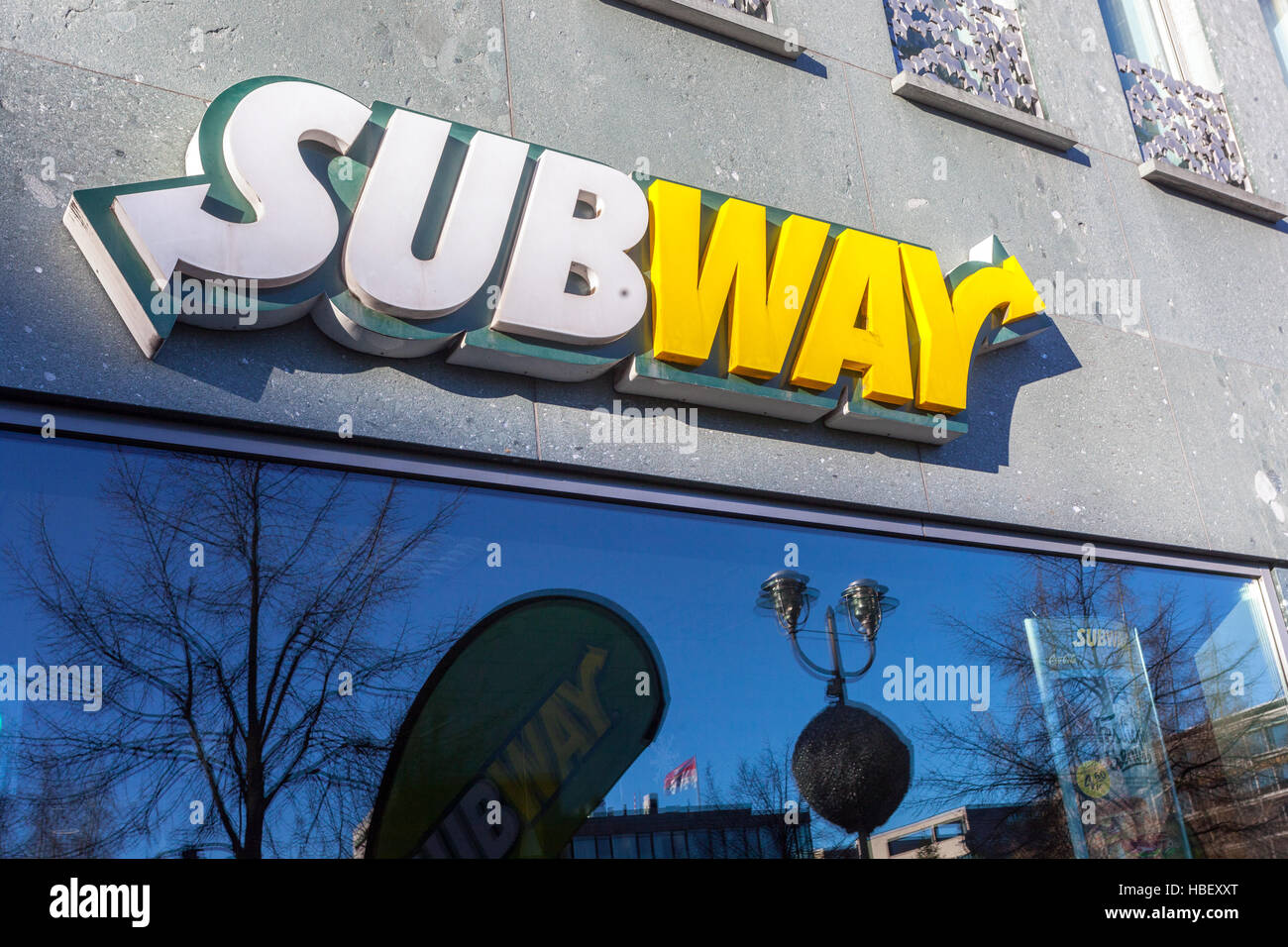 Subway logo, Subway sign Berlin Germany Stock Photo - Alamy