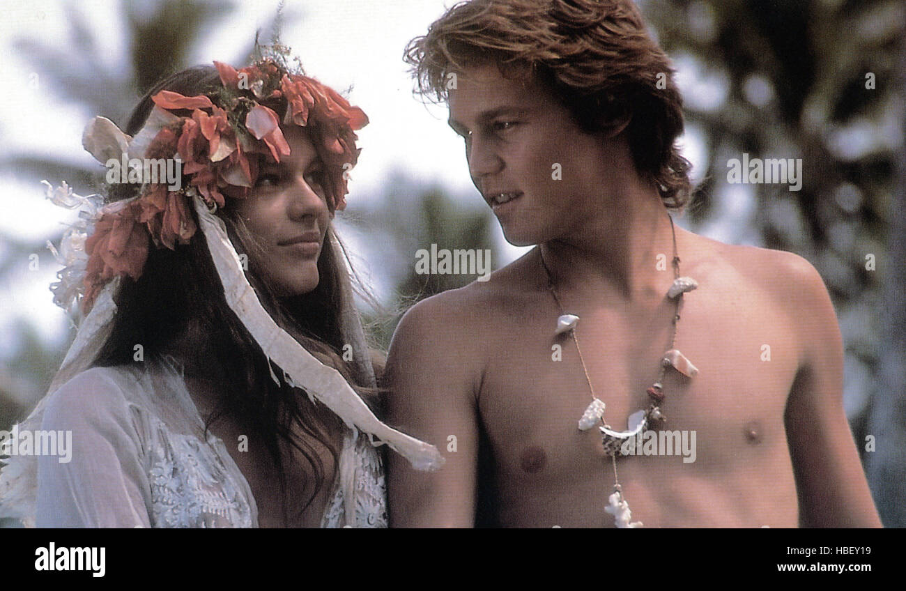 RETURN TO THE BLUE LAGOON, from left: Milla Jovovich, Brian Krause ...