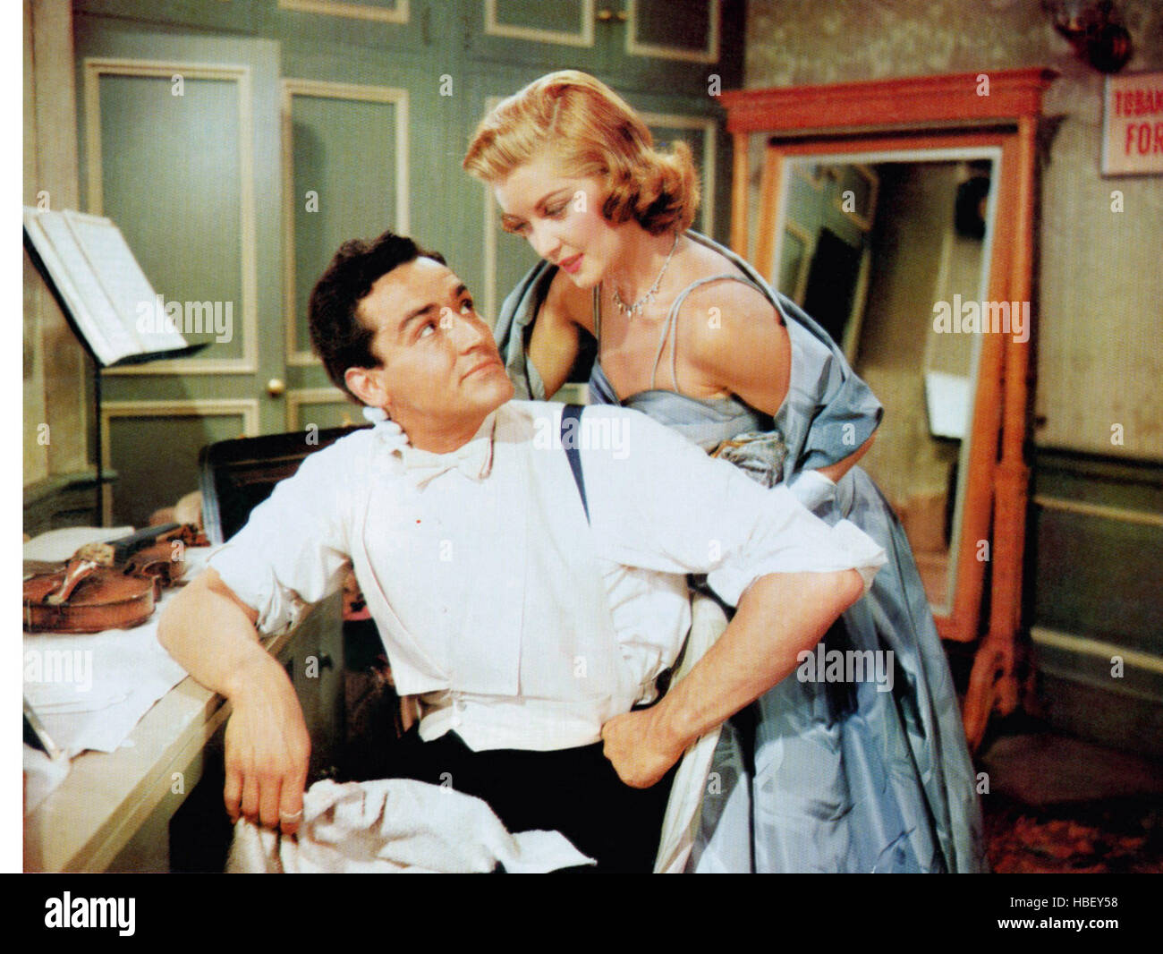RHAPSODY, from left, Vittorio Gassman, Barbara Bates, 1954 Stock Photo ...