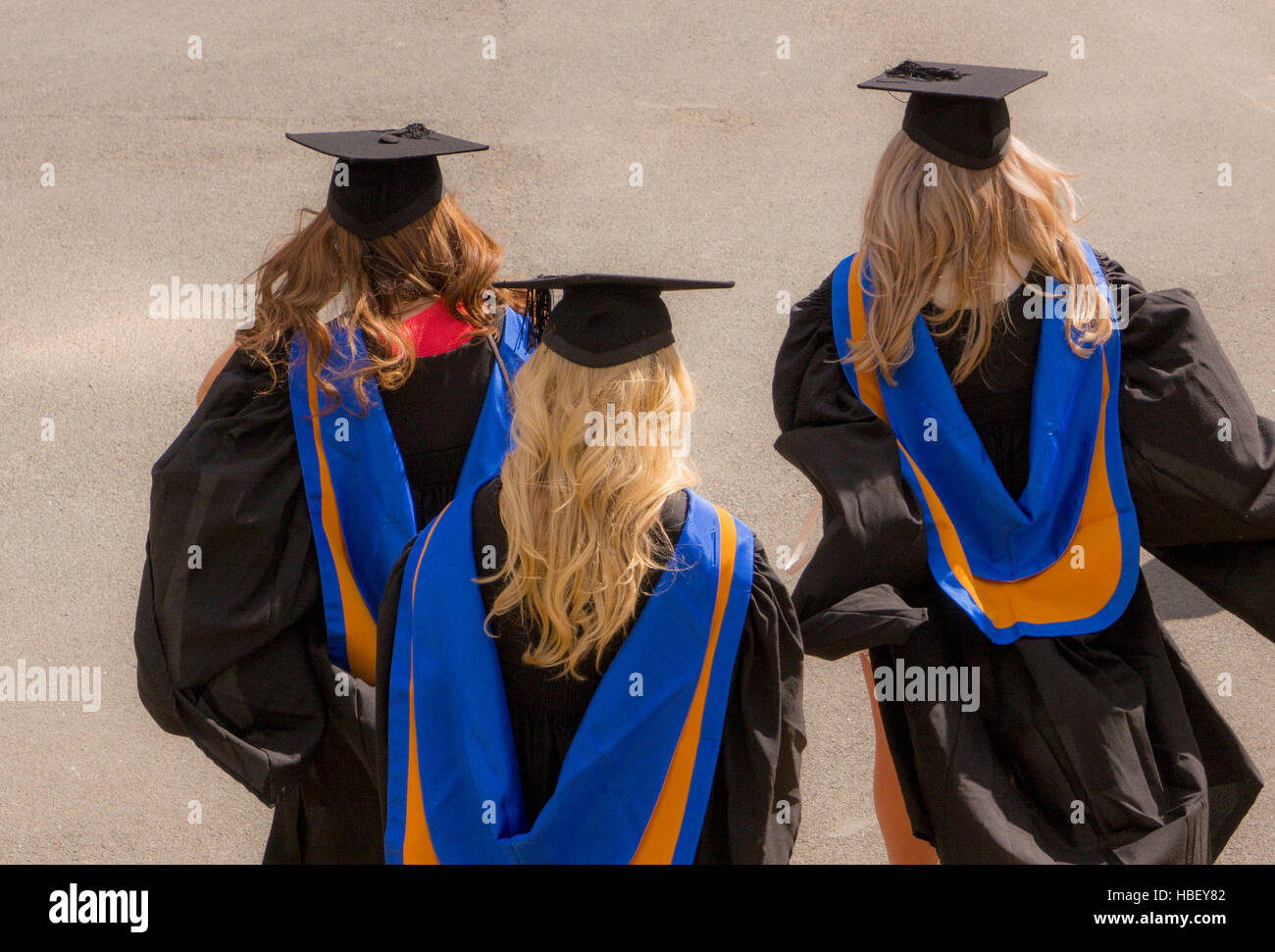 New graduates at UK university Stock Photo - Alamy