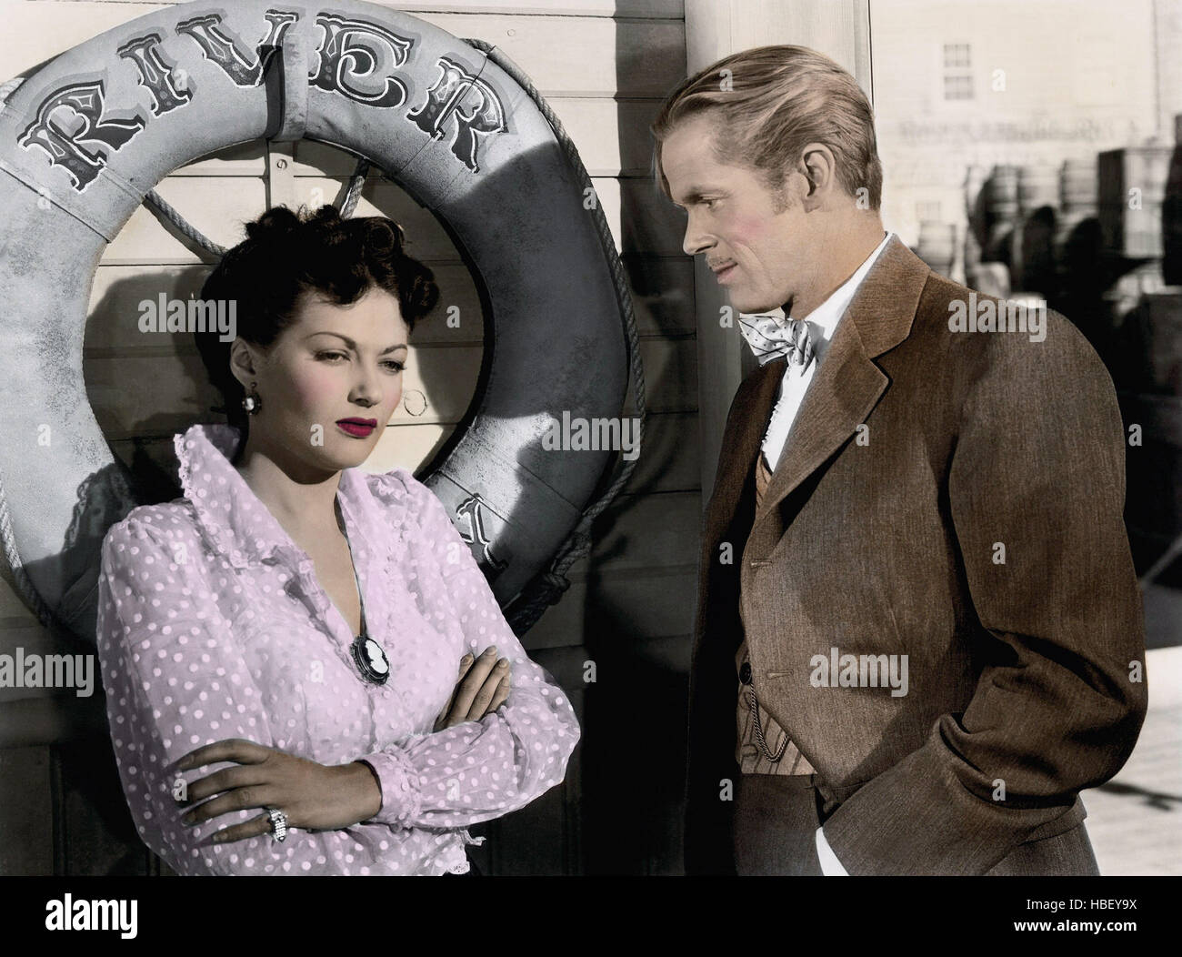 RIVER LADY, from left, Yvonne De Carlo, Dan Duryea, 1948 Stock Photo ...