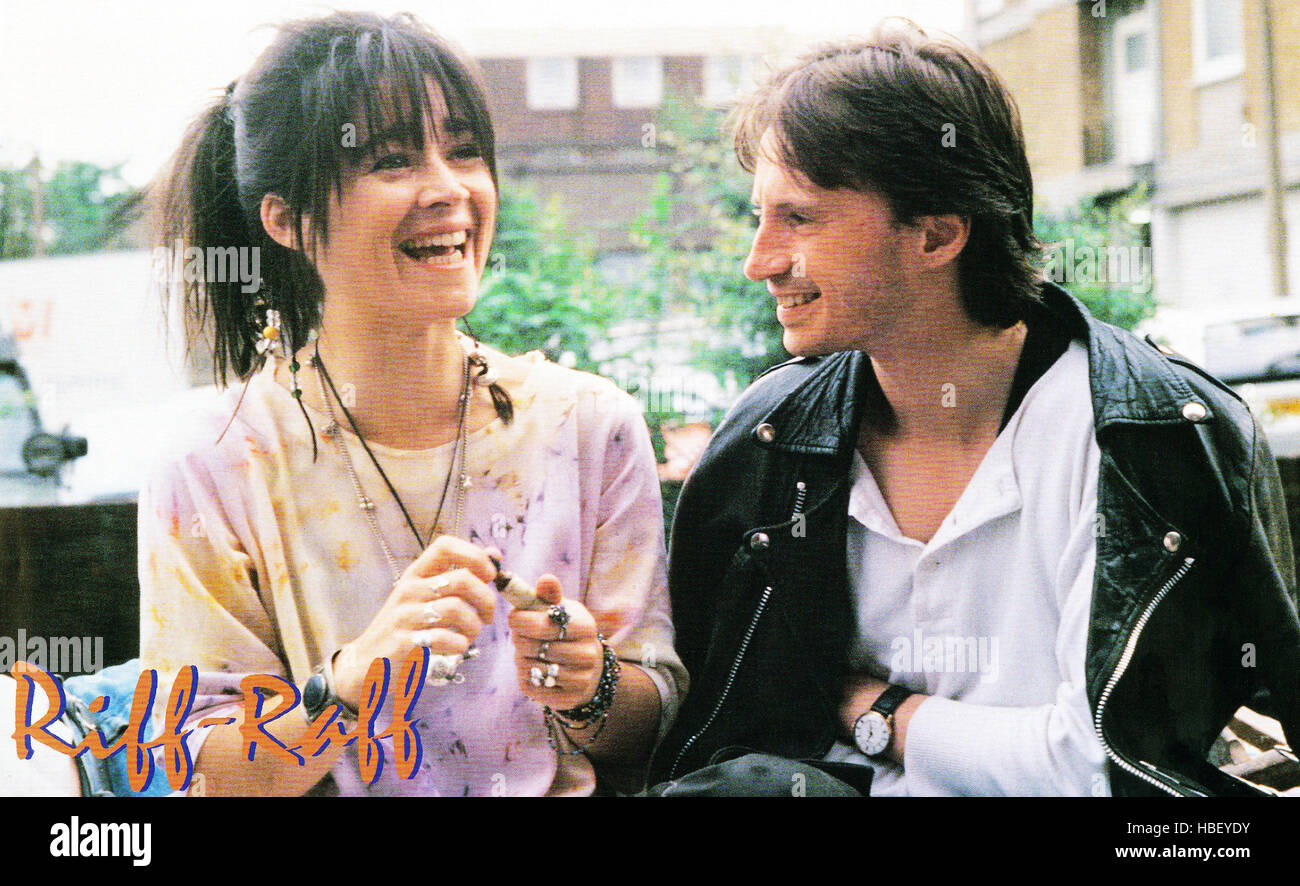 RIFF-RAFF, from left: Emer McCourt, Robert Carlyle, 1991, © Fine Line ...
