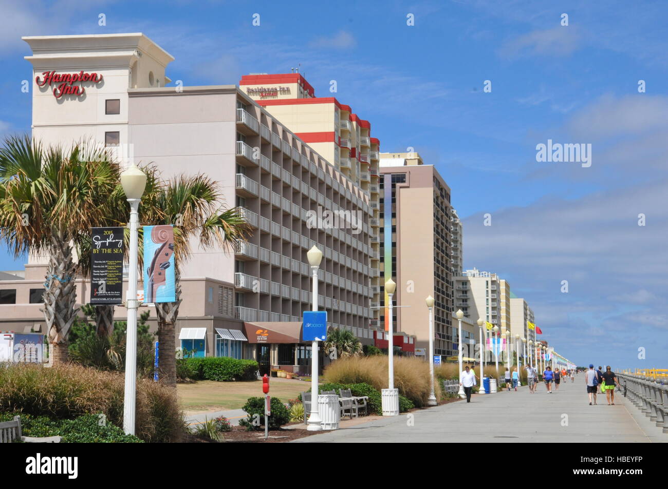 Virginia beach oceanfront boardwalk hi-res stock photography and images ...