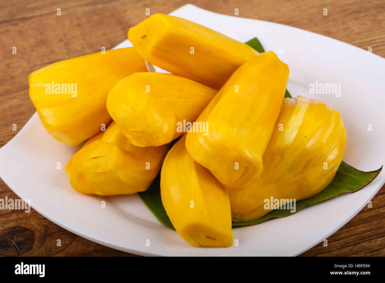Fresh sweet Jackfruit segment ready for eat Stock Photo - Alamy