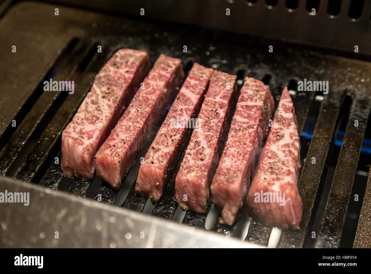 wagyu A5 Beef yakiniku Stock Photo - Alamy