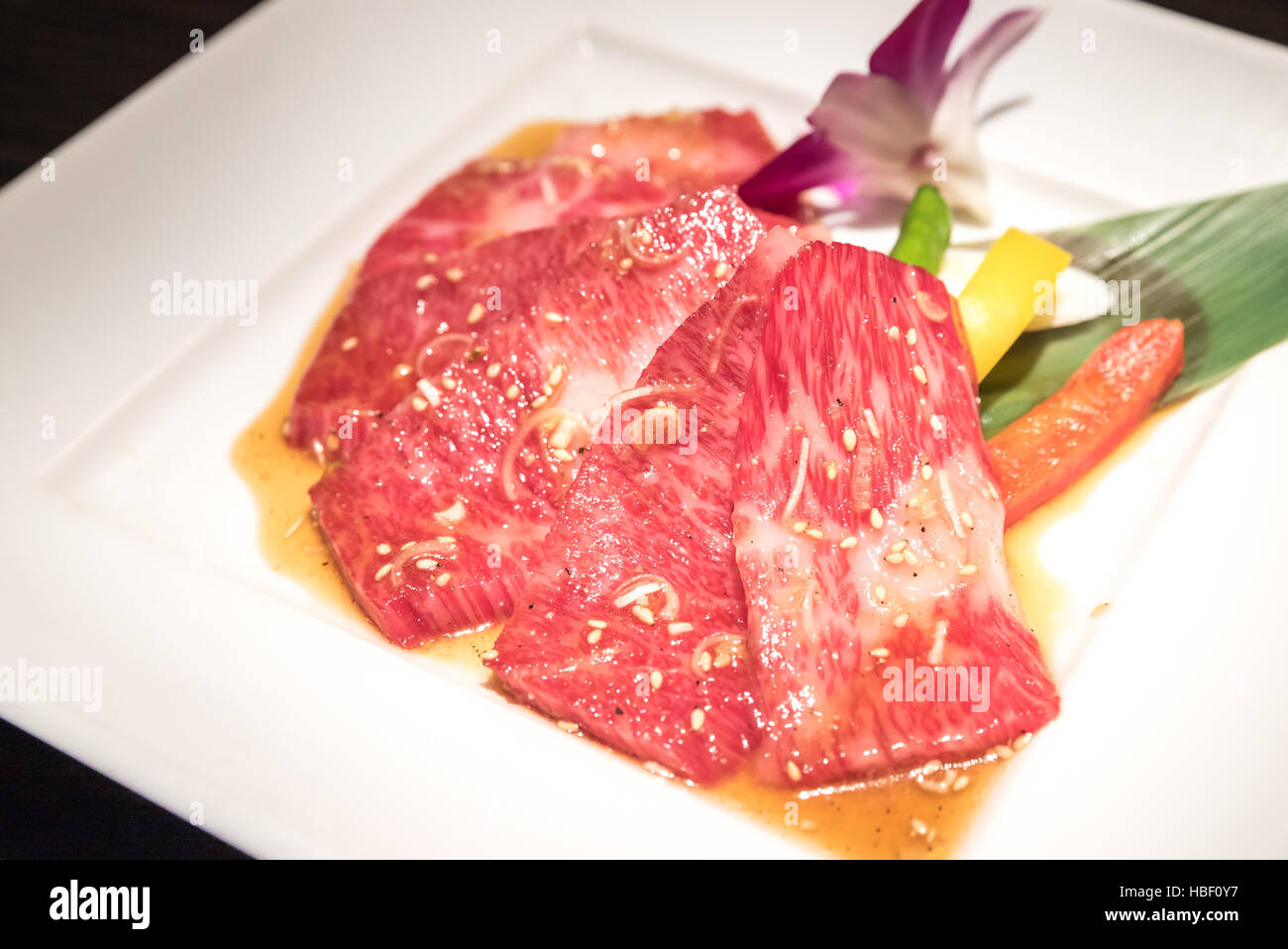 wagyu beef rib Stock Photo - Alamy