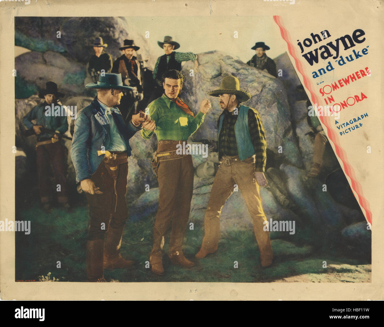 SOMEWHERE IN SONORA, John Wayne (hands up), 1933 Stock Photo - Alamy