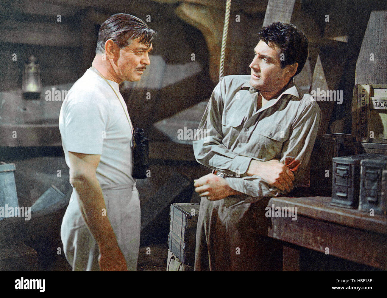 SOLDIER OF FORTUNE, from left: Clark Gable, Gene Barry, 1955, TM ...