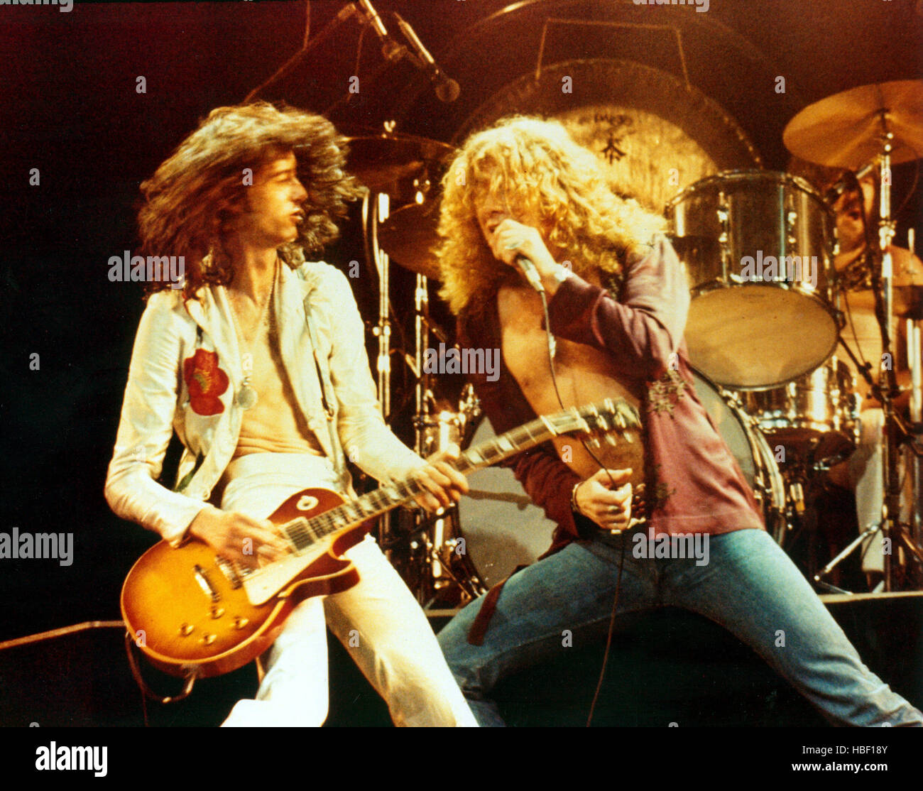 THE SONG REMAINS THE SAME, Led Zeppelin members Jimmy Page and Robert ...