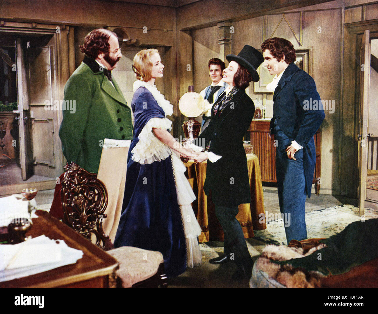 SONG WITHOUT END, from left: Lou Jacobi, Genevieve Page, Dirk Bogarde ...