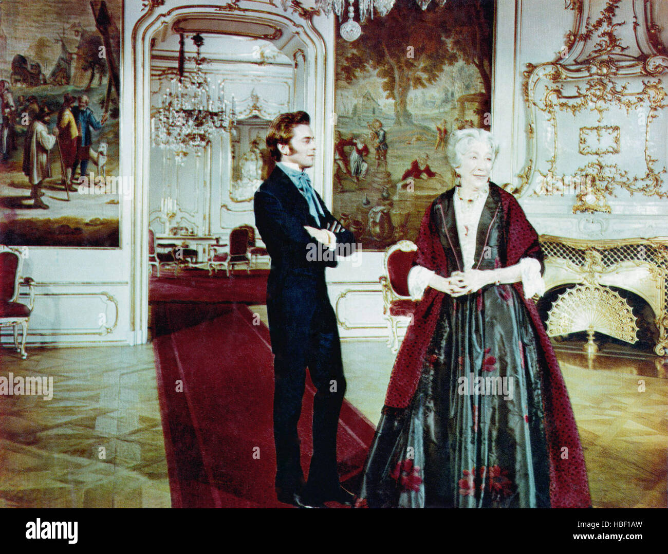 SONG WITHOUT END, from left: Dirk Bogarde as Franz Liszt, Martita Hunt ...