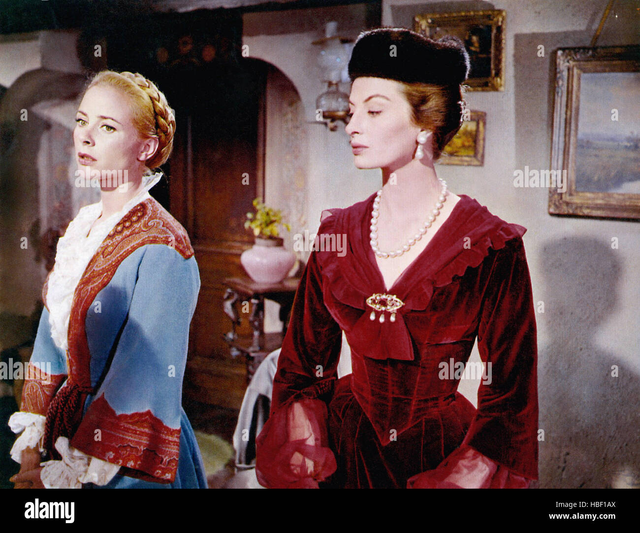 SONG WITHOUT END, from left: Genevieve Page, Capucine, 1960 Stock Photo ...