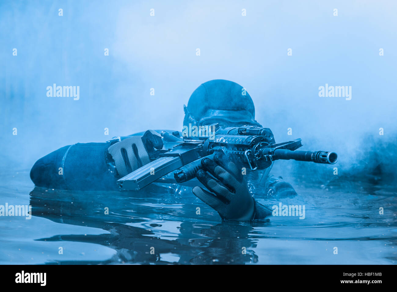 Navy SEAL frogman Stock Photo - Alamy