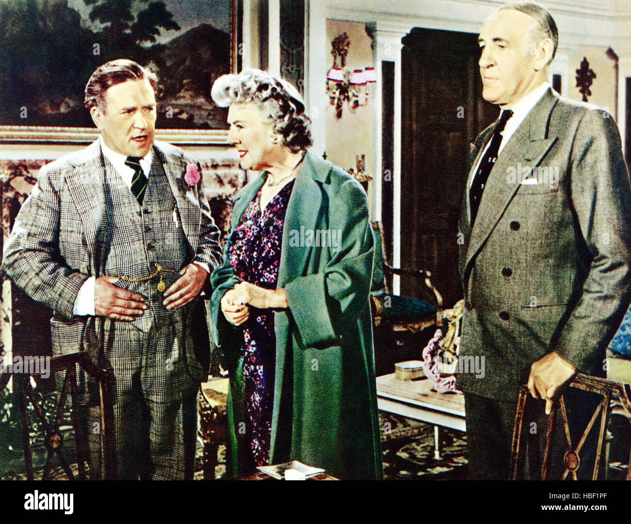 THE SPIDER'S WEB, from left: John Justin, Cicely Courtneidge, Jack Hulbert, 1960 Stock Photo - Alamy