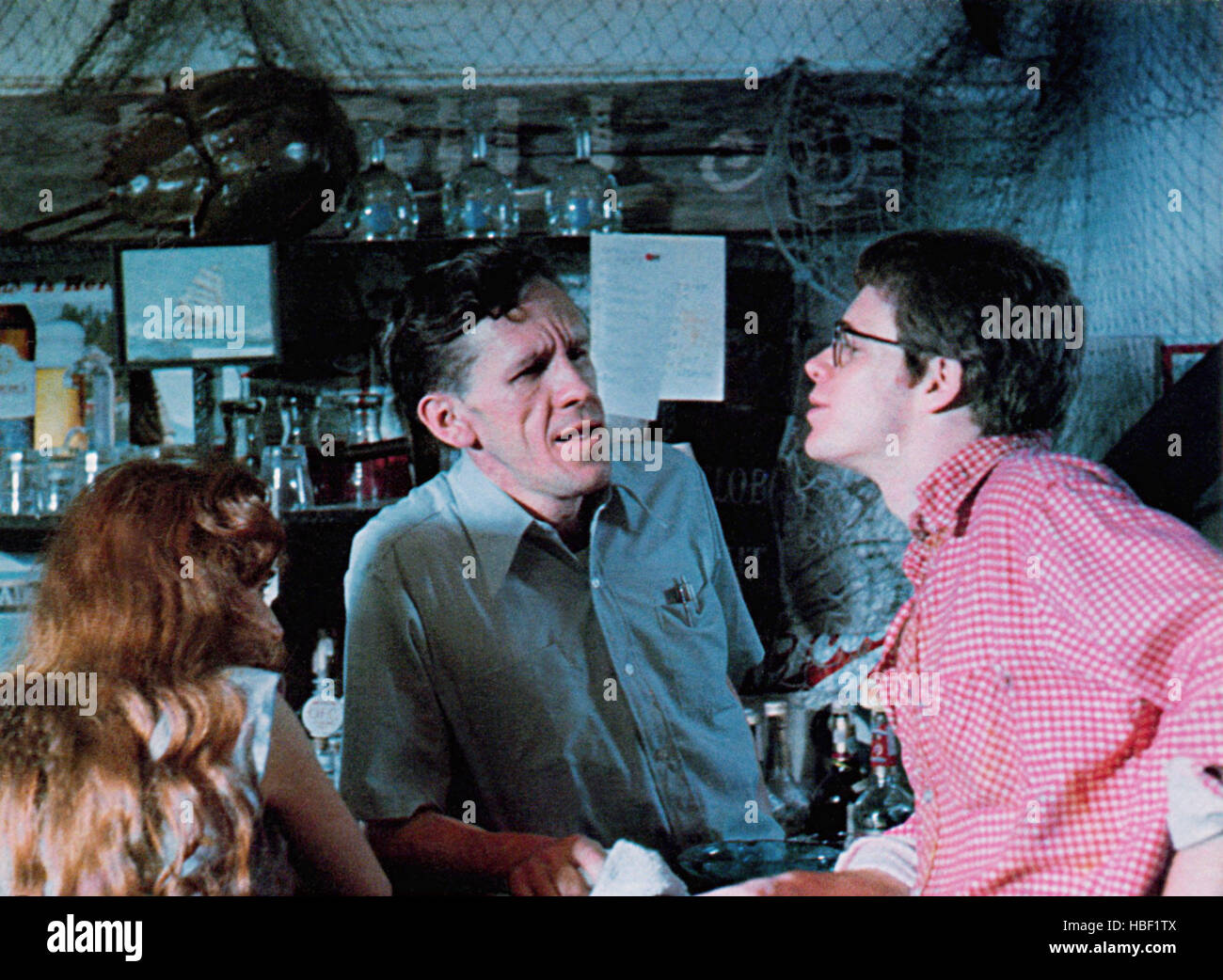 SQUIRM, Patricia Pearcy (back to camera), Don Scardino (right), 1976 ...