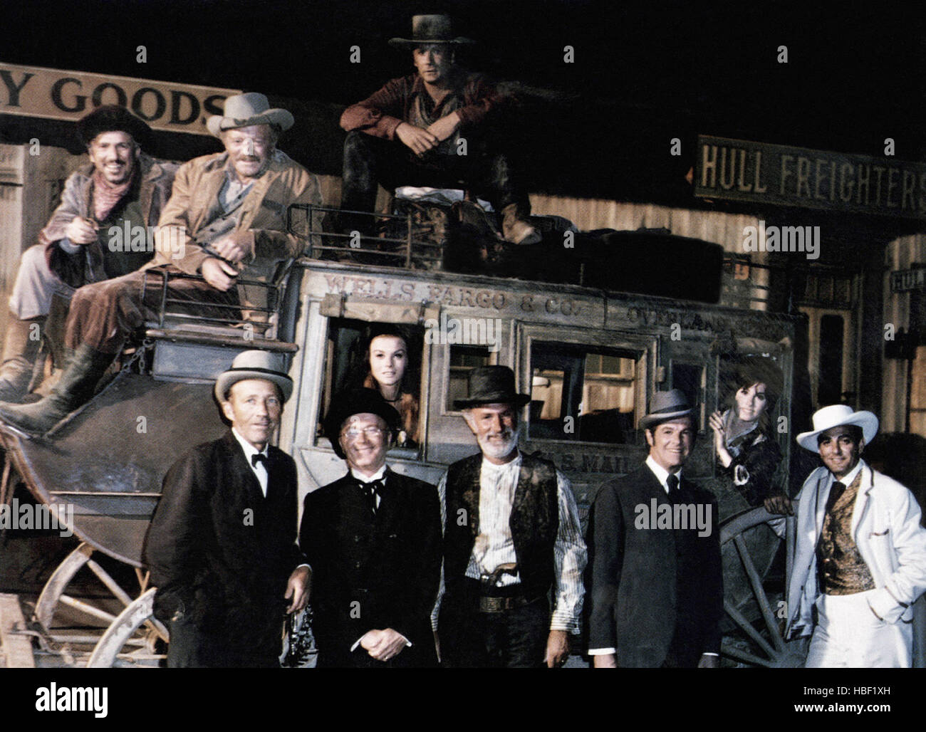 STAGECOACH, (front), Bing Crosby, Red Buttons, Keenan Wynn, Robert ...