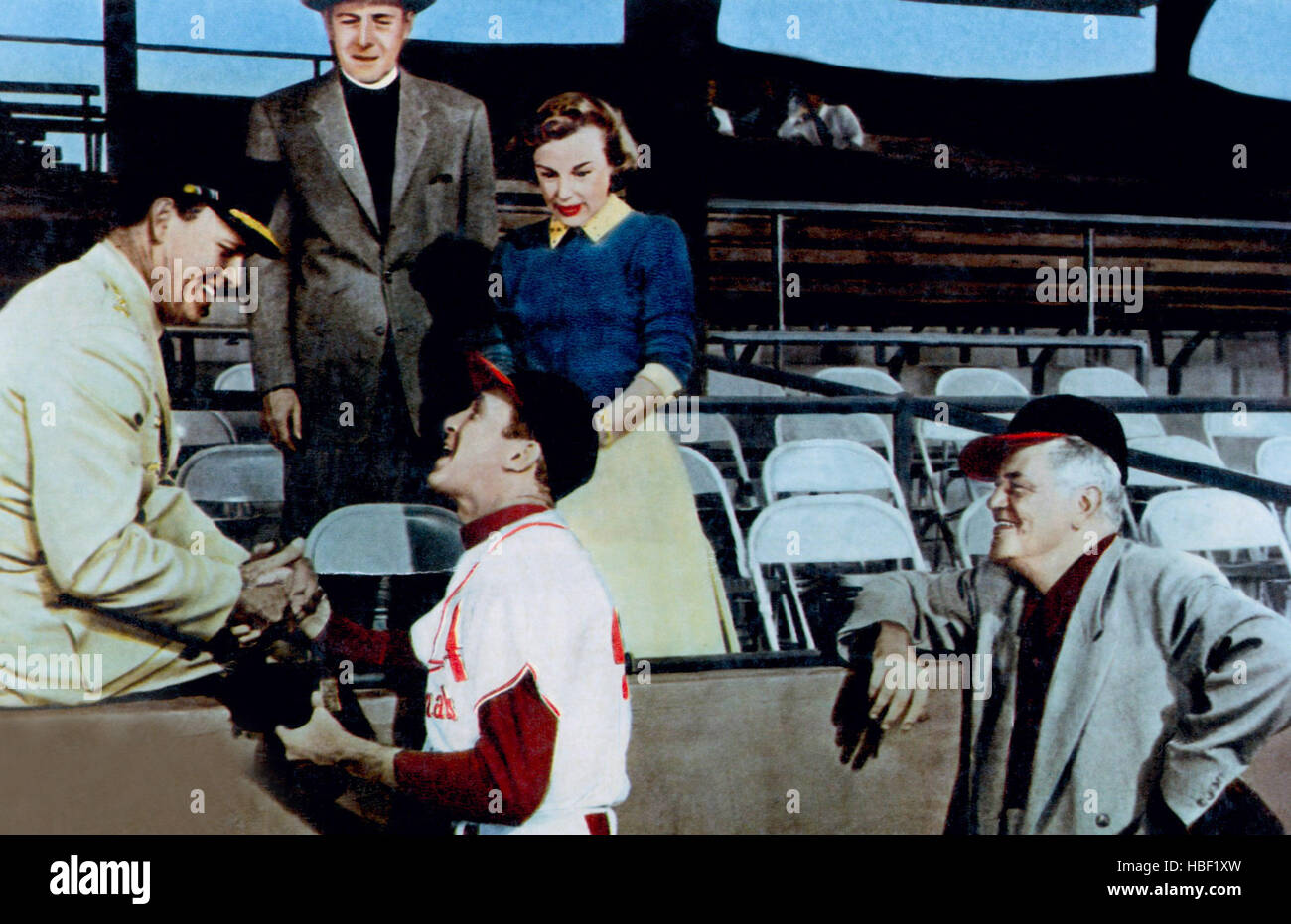 STRATEGIC AIR COMMAND, Bruce Bennett (left), James Stewart (baseball ...