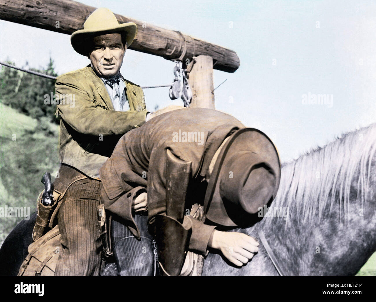 THE STAND AT APACHE RIVER, Stephen McNally, 1953 Stock Photo - Alamy
