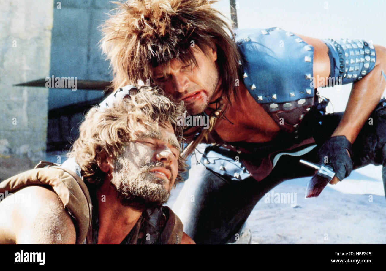 STEEL DAWN, from left: Patrick Swayze, Christopher Neame, 1987 ...