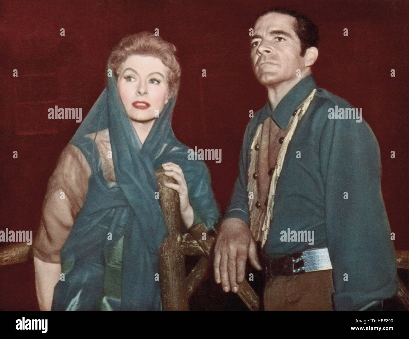 STRANGE LADY IN TOWN, from left, Greer Garson, Dana Andrews, 1955 Stock ...